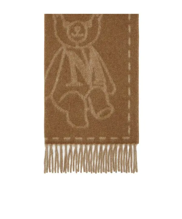 Max Mara Wsteddy Fringed Edge Scarf - Beige