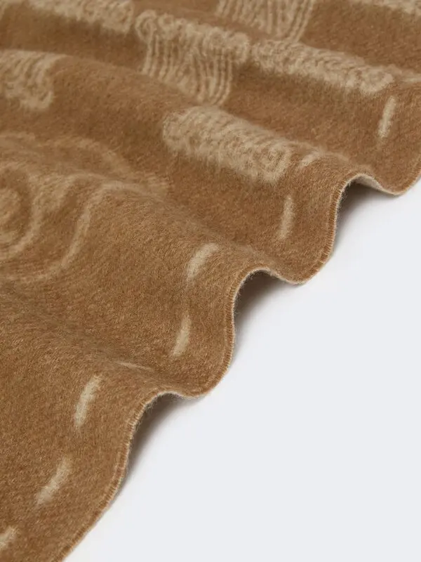 Max Mara Wsteddy Fringed Edge Scarf