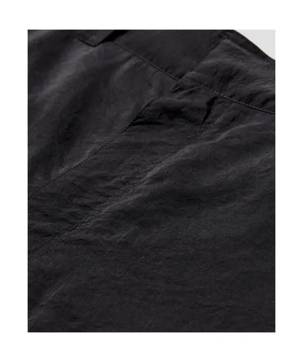 LEMAIRE Straight Tailored Pants With Pleated Texture - Black
