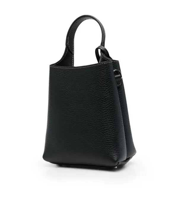 TOD'S T-timeless Pendant Detail Micro Tote Bag - Black