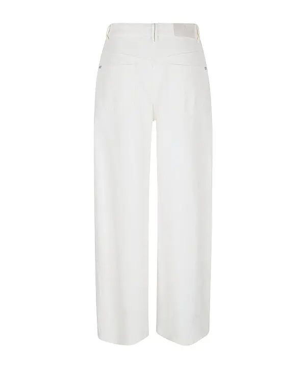 Brunello Cucinelli Logo Patch Wide-leg Trousers