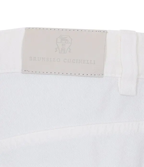 Brunello Cucinelli Logo Patch Wide-leg Trousers
