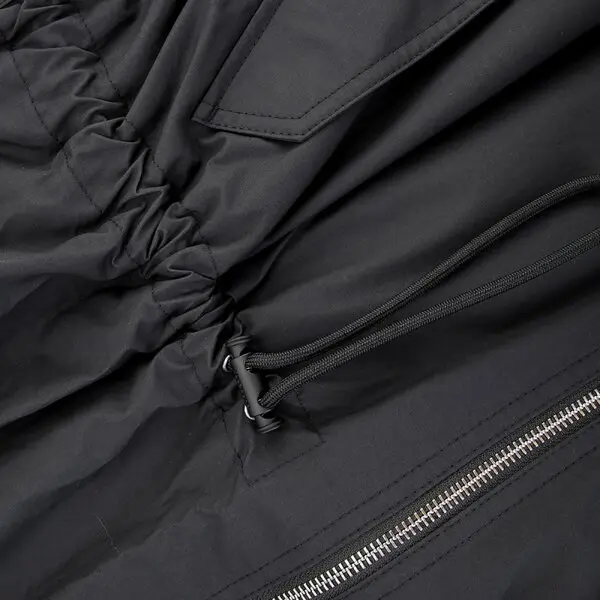 Burberry Cotton Blend Hooded Jacket - Black
