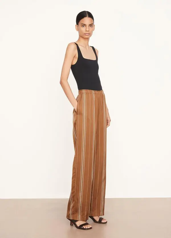 Vince Striped Palazzo Trousers