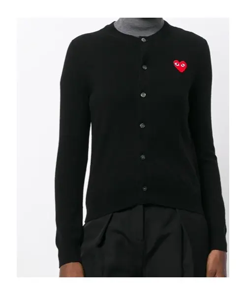 Comme Des Garçons Single-breasted Cardigan Sweater - Black