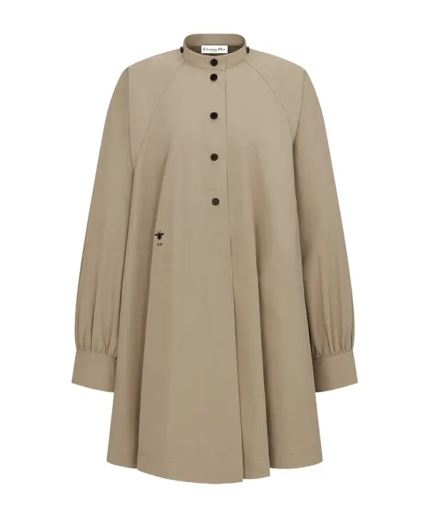 Dior Short Dress With Removable Ruched Collar
