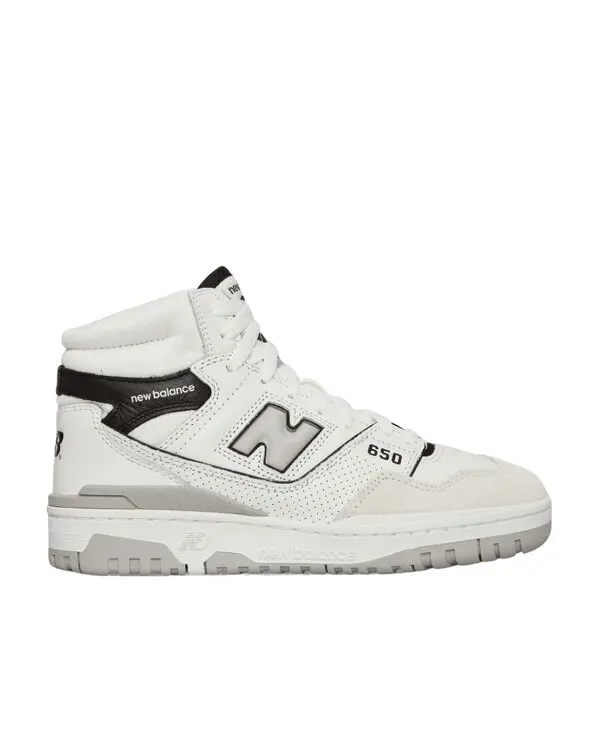 NEW BALANCE 650 High-top Lace-up Sneakers - White
