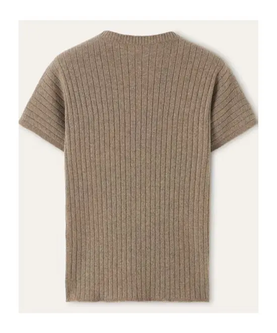 Loro Piana Ribbed Short Sleeve Sweater - No