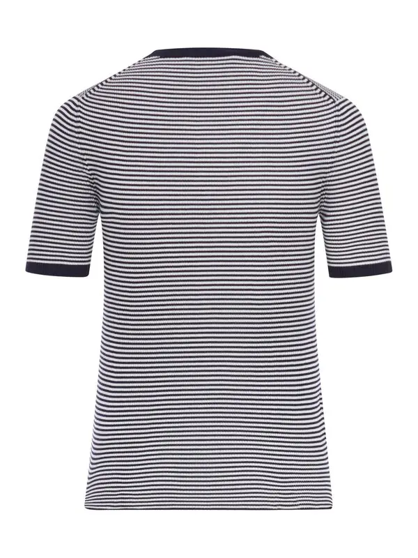 Prada Striped Short-sleeved Knit Jumper