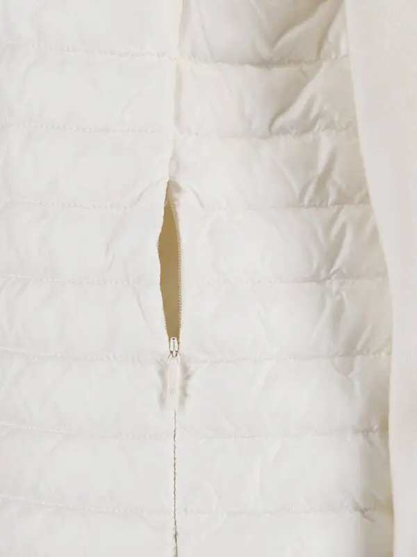 Moncler Quilted Panel Knitted Jacket