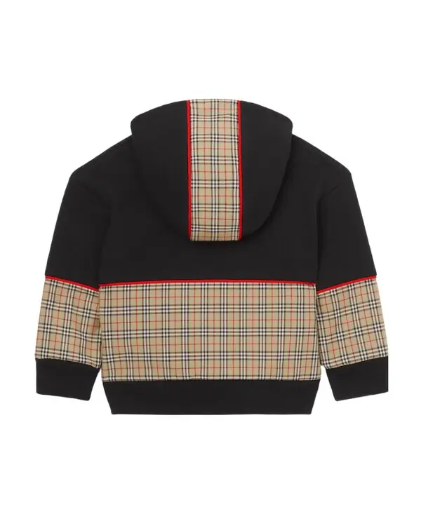 Burberry Panelled House Check Hooded Jacket