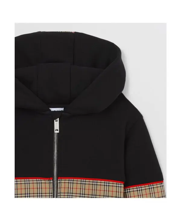 Burberry Panelled House Check Hooded Jacket
