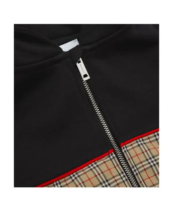 Burberry Panelled House Check Hooded Jacket