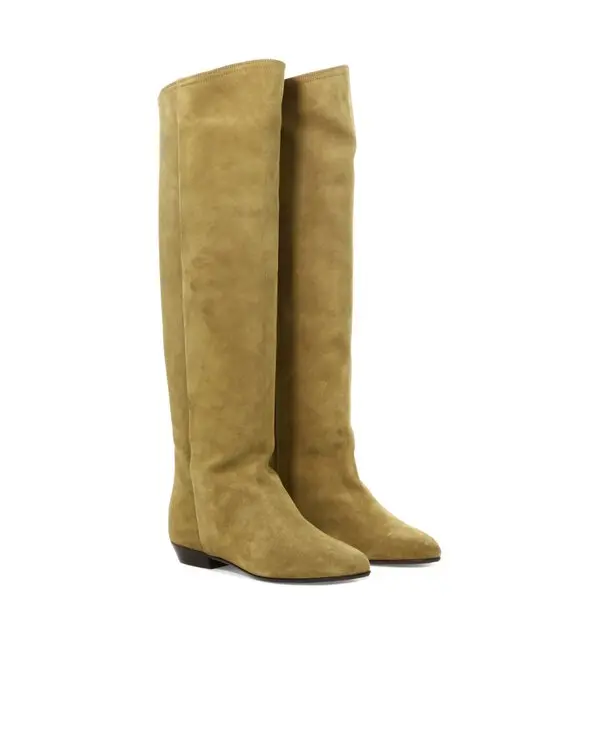 Isabel Marant Étoile Pointed Toe City Boots - Green