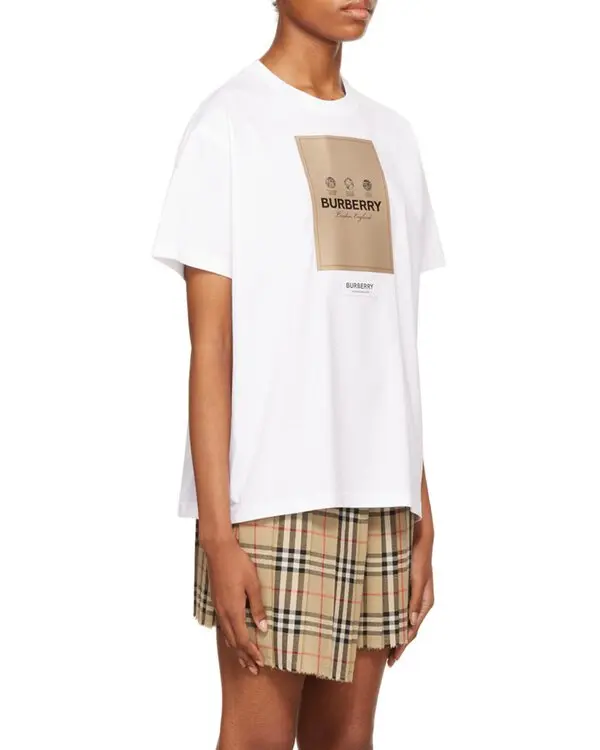 Burberry Logo Print Cotton T-shirt