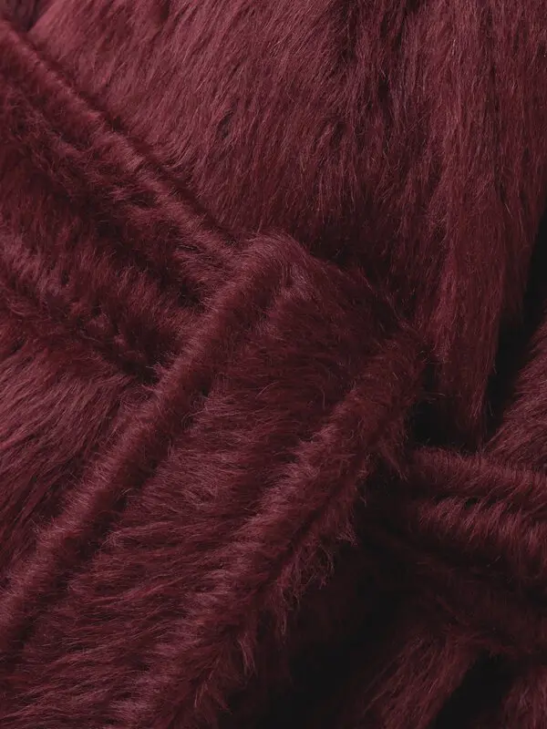 Max Mara Abbozzi Belted Coat - Cherry