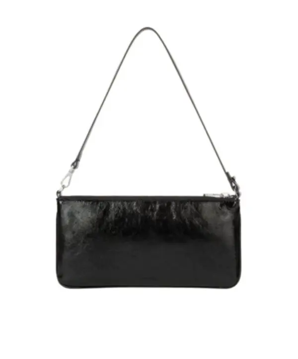 COURREGES Logo Plaque Zipped Pouch Bag