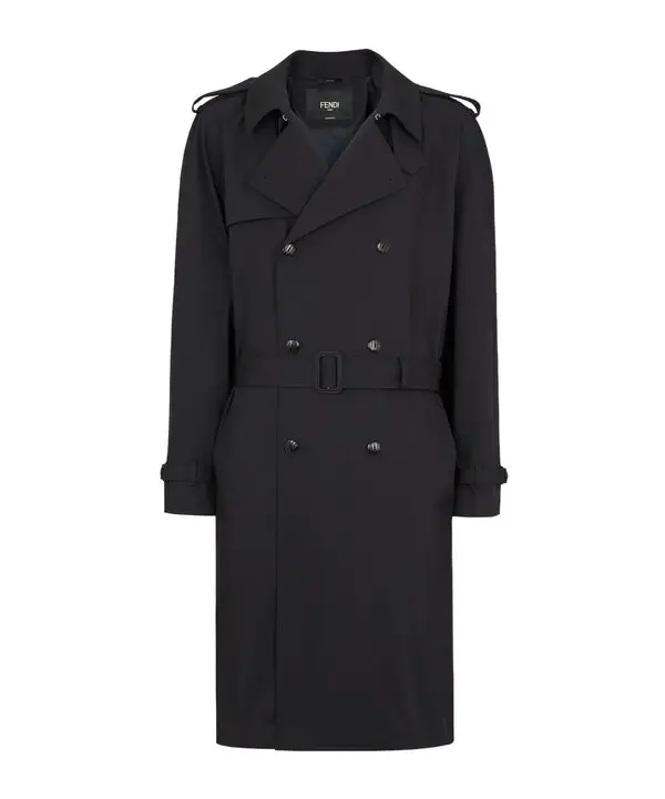 Fendi Double Breasted Belted Coat
