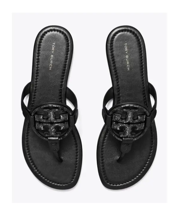 Tory Burch Miller Deco Sandals - Black