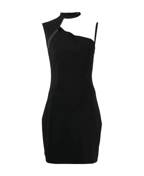 Coperni Zippered Halterneck Mini Dress