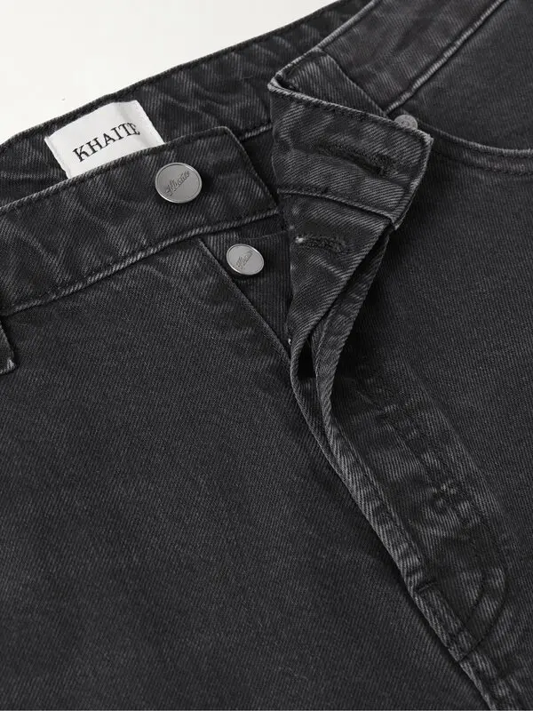 Khaite Wide-leg Button-fly Denim Jeans