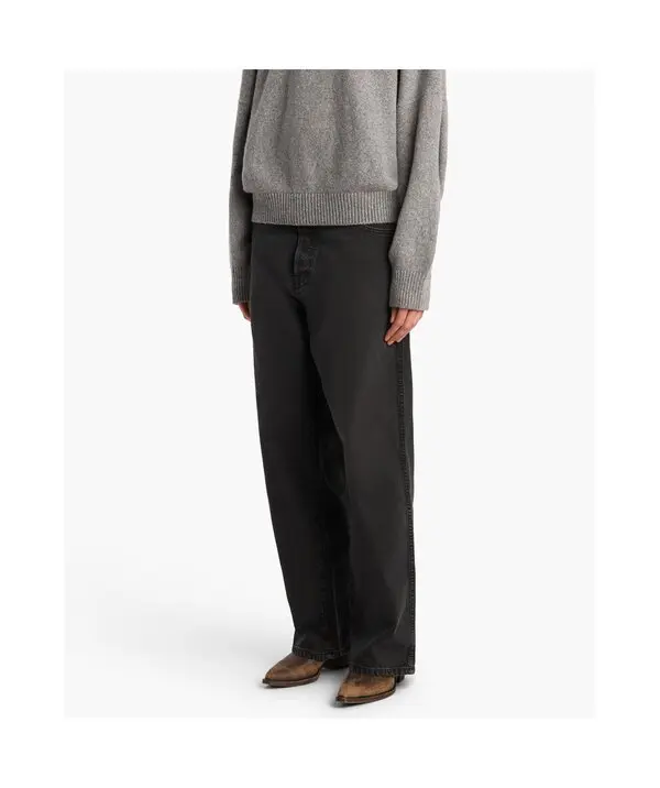 Khaite Wide-leg Button-fly Denim Jeans
