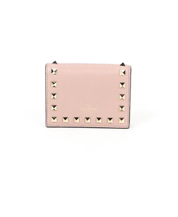 Valentino Garavani Rockstud Foldover Top Wallet