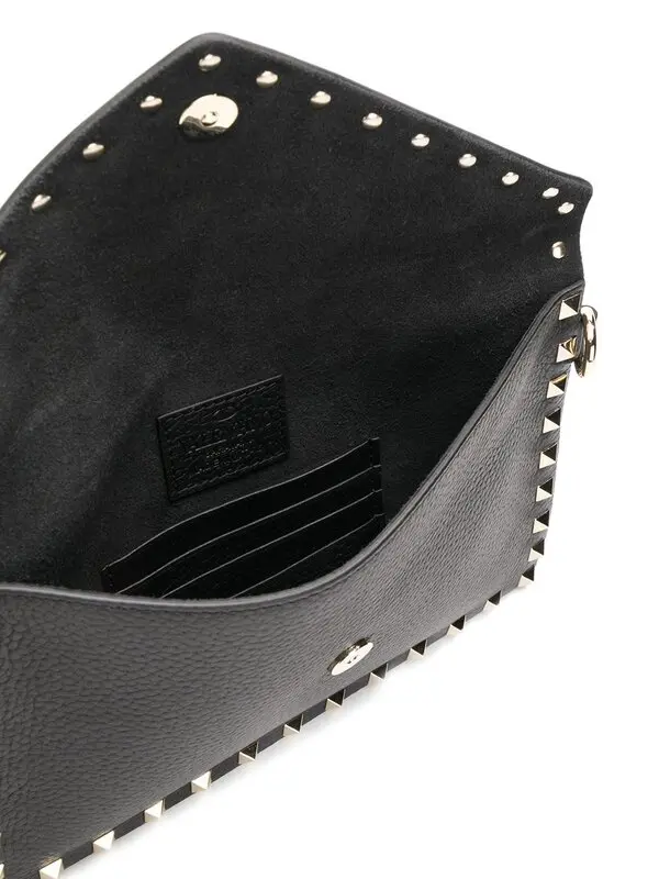 Valentino Garavani Rockstud Foldover Top Envelope Pouch