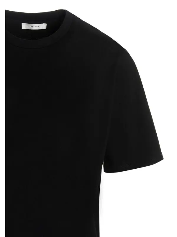 THE ROW Chiara Short-sleeve Boxy T-shirt - Black