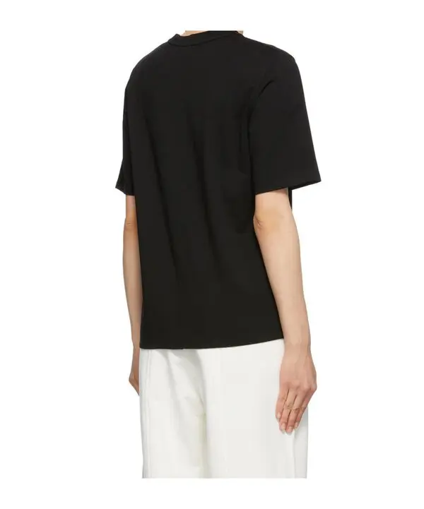 THE ROW Chiara Short-sleeve Boxy T-shirt - Black