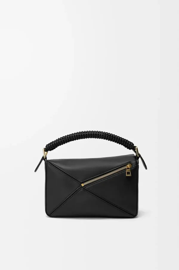 Loewe Small Puzzle Bag With Woven Handle