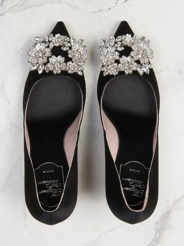 ROGER VIVIER Bouquet Strass Buckle Pumps