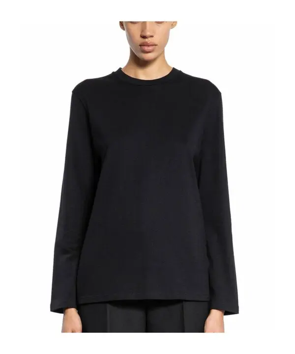 JIL SANDER Universal Awareness" Logo Print Long Sleeve T-shirt