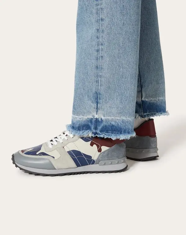 Valentino Garavani Rockrunner Lace-up Sneakers - Camouflage