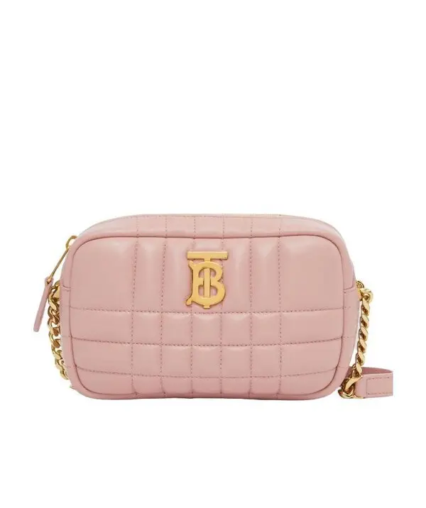 Burberry Lola Quilted Lambskin Mini Bag - Pink