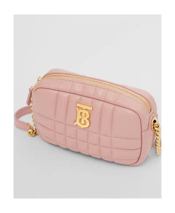 Burberry Lola Quilted Lambskin Mini Bag - Pink