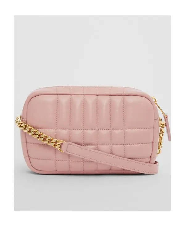 Burberry Lola Quilted Lambskin Mini Bag - Pink