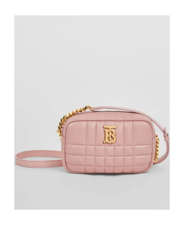 Burberry Lola Quilted Lambskin Mini Bag - Pink
