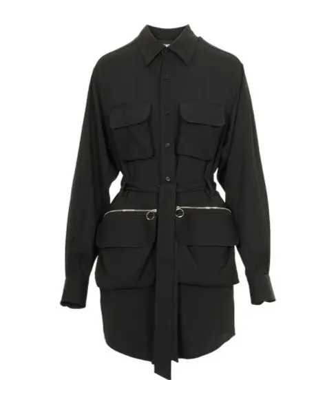 Dsquared2 Belted Cargo Shirt Dress