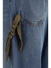 DARKPARK Belt Loop Denim Trousers With Raw Hems