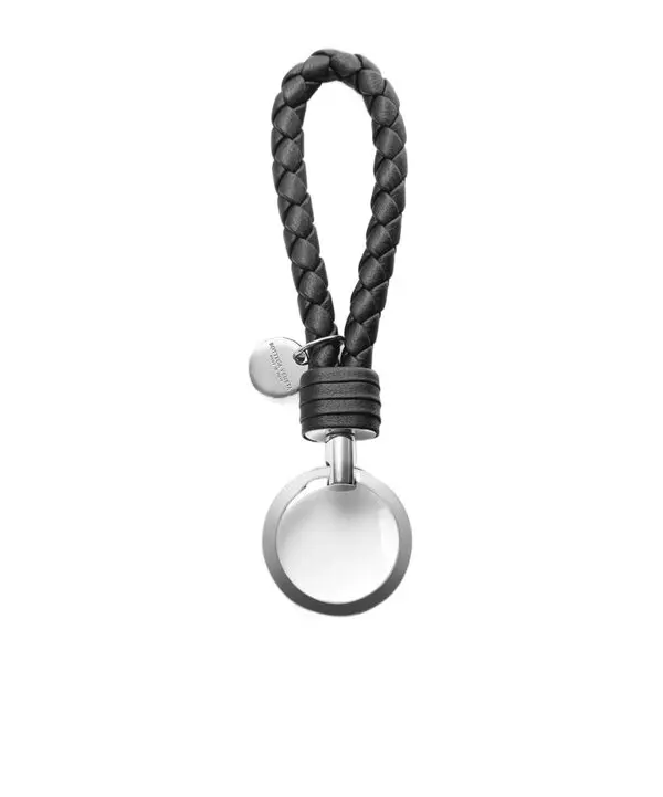 Bottega Veneta Woven Keychain - Grey