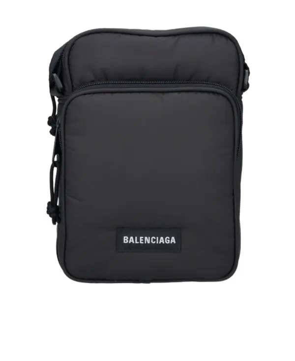 Balenciaga Explorer Zipped Crossbody Bag - Black