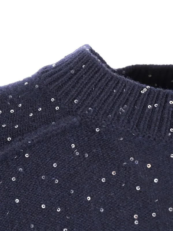 Antonelli Firenze Sequined Long-sleeve Sweater