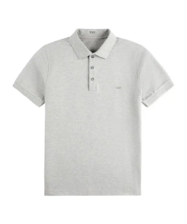 FAY Classic Polo Shirt - Grey