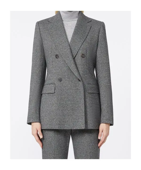 Max Mara Double-breasted Jersey Blazer