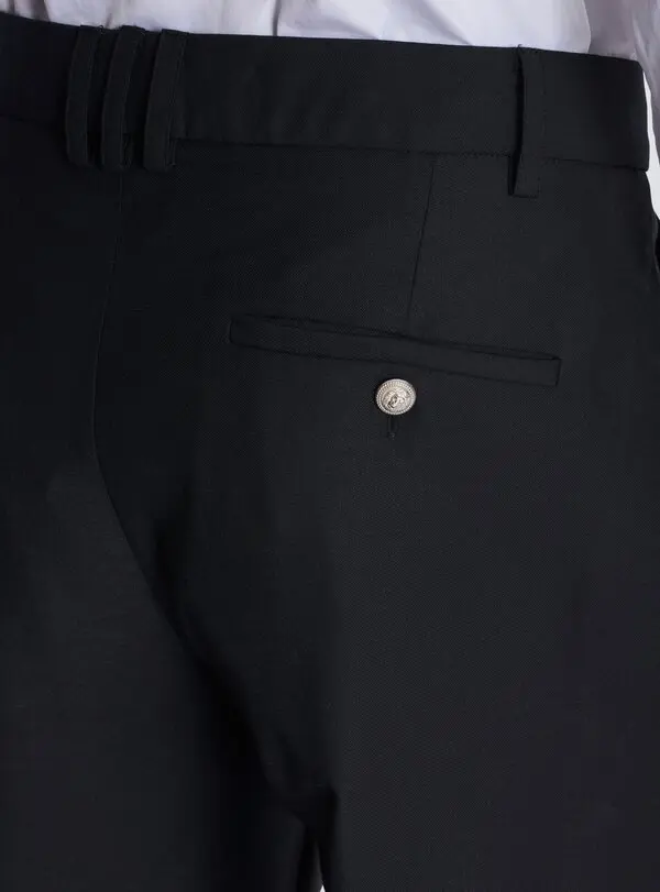 Balmain Double Wool Crepe Trousers