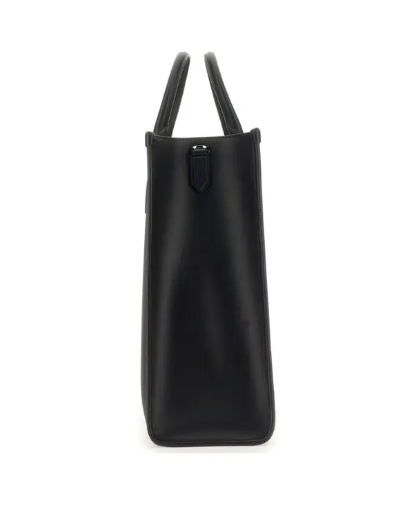 Dolce & Gabbana Logo Rubberized Shopper Bag - Black