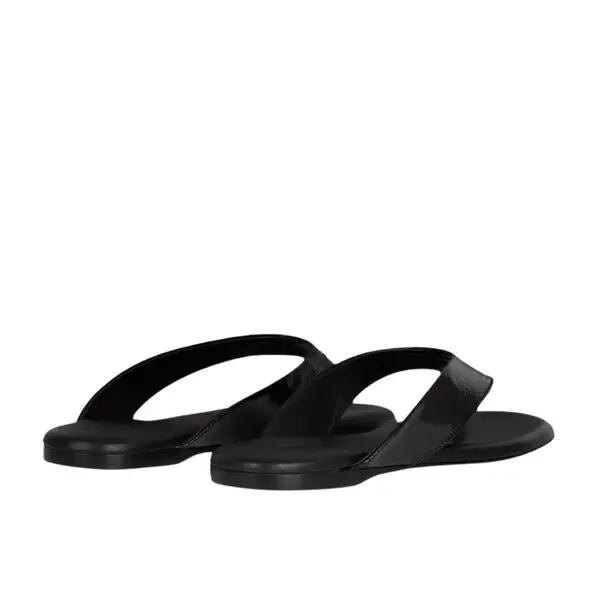 COURREGES Vinyl Logo Slides - Black