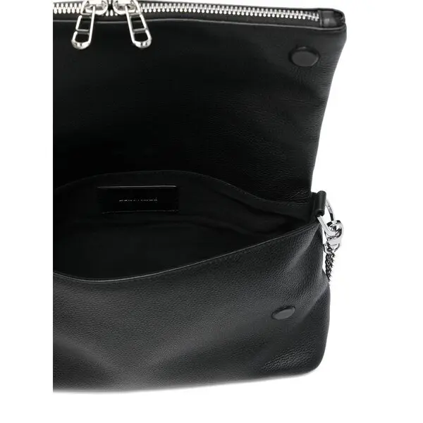 Zadig&Voltaire Rock Crystal-wing Shoulder Bag - Black