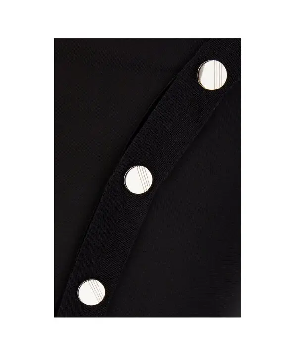 Attico Long-sleeved Dress With Asymmetrical Hem